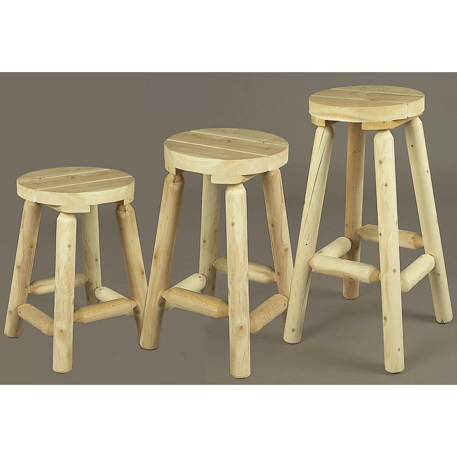 Cedar Looks 30″ Log Bar Stool – Swing Chairs Direct